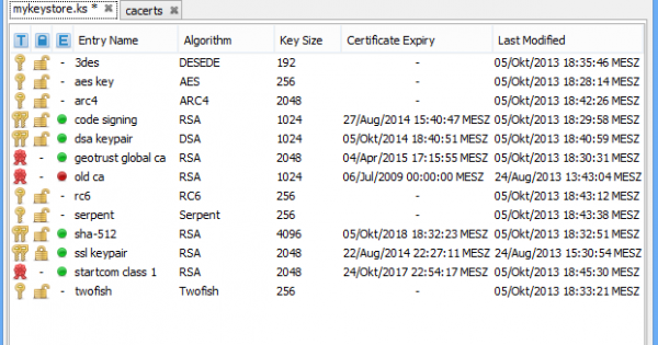 Gestión de almacenes de claves Java KeyStore (JKS) con Keystore ...