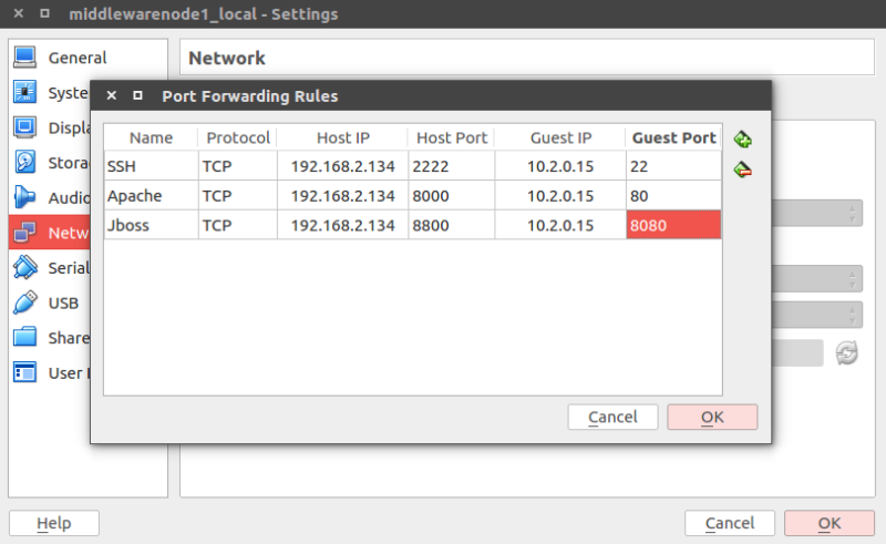 Redirección de puertos para acceder a máquinas virtuales en VirtualBox – El array de Jota
