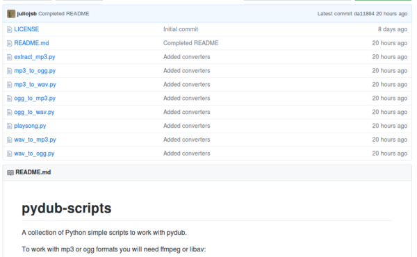 Repositorio de scripts para trabajar con pydub – El array de Jota