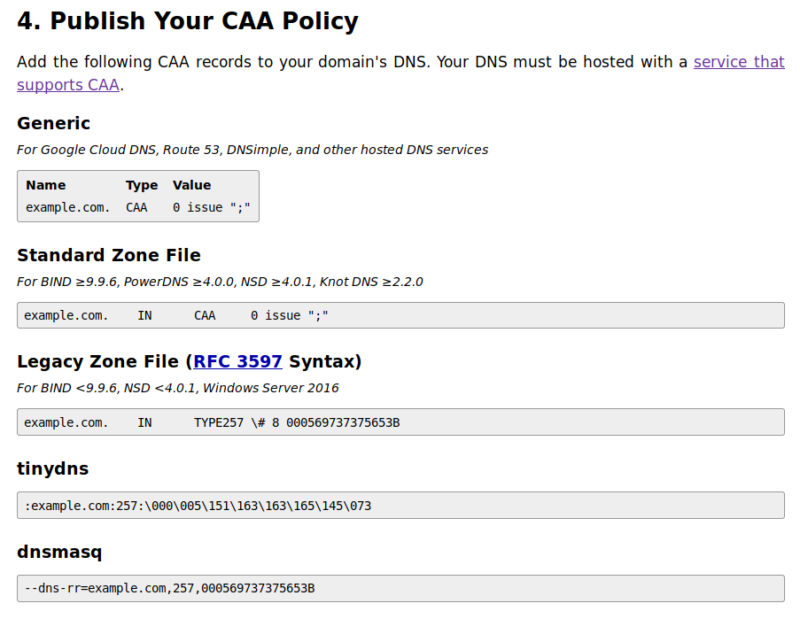 Certification Authority Authorization (CAA) para nuestro dominio – El ...