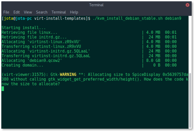 Plantillas virt-install para crear rápidamente máquinas virtuales KVM ...